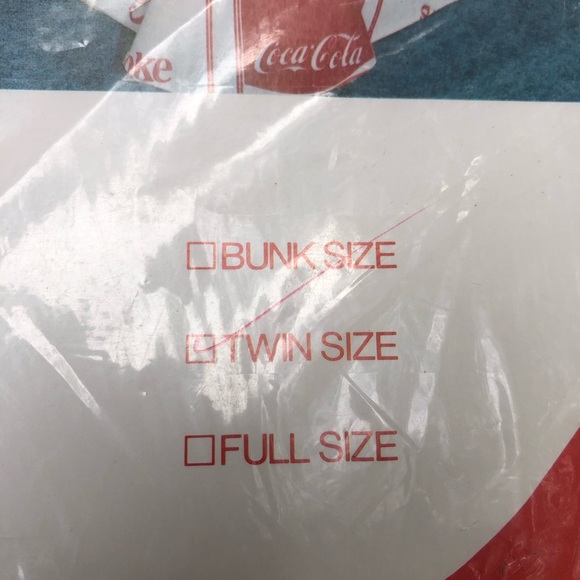 Coca Cola | Bedding | Vintage 981 Coca Cola Bedspread | Poshmark
